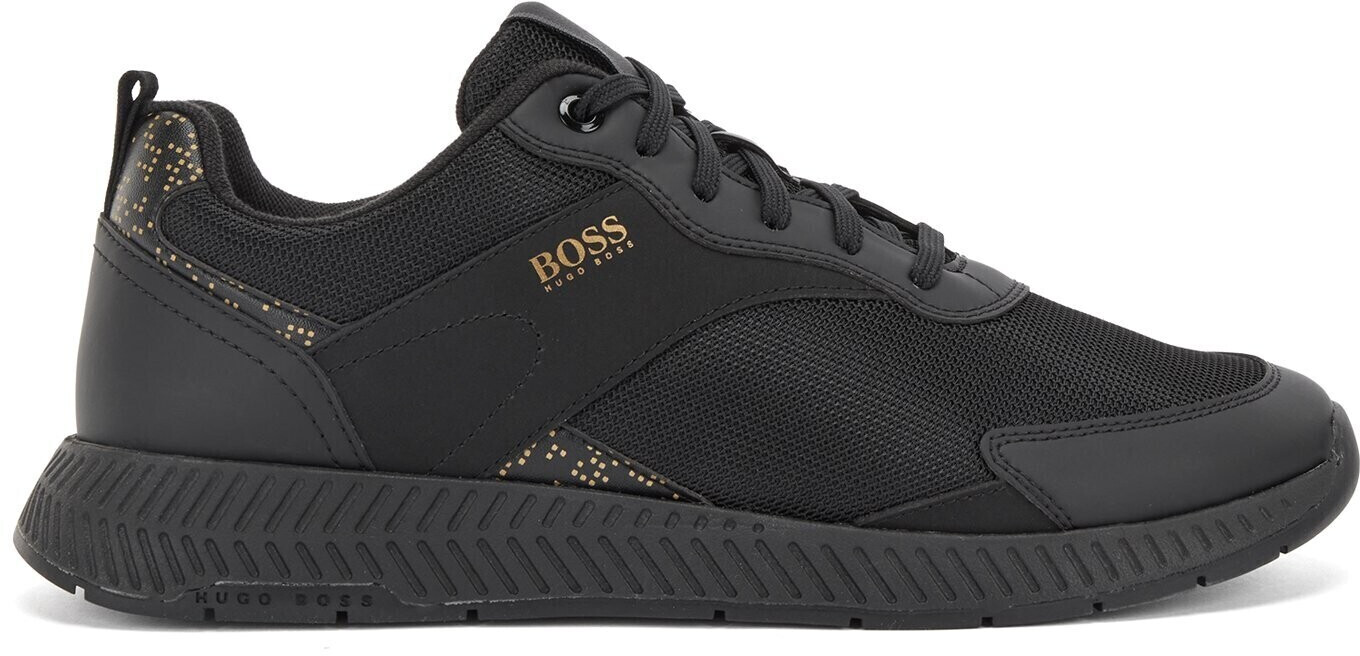 Hugo Boss Pixel Print Trainers (TITANIUM_RUNN_PXPR - 50465316) black ab ...