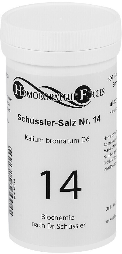 Homöopathiefuchs Biochemie Schüssler-Salz Nr. 14 Kalium bromatum D6 ...