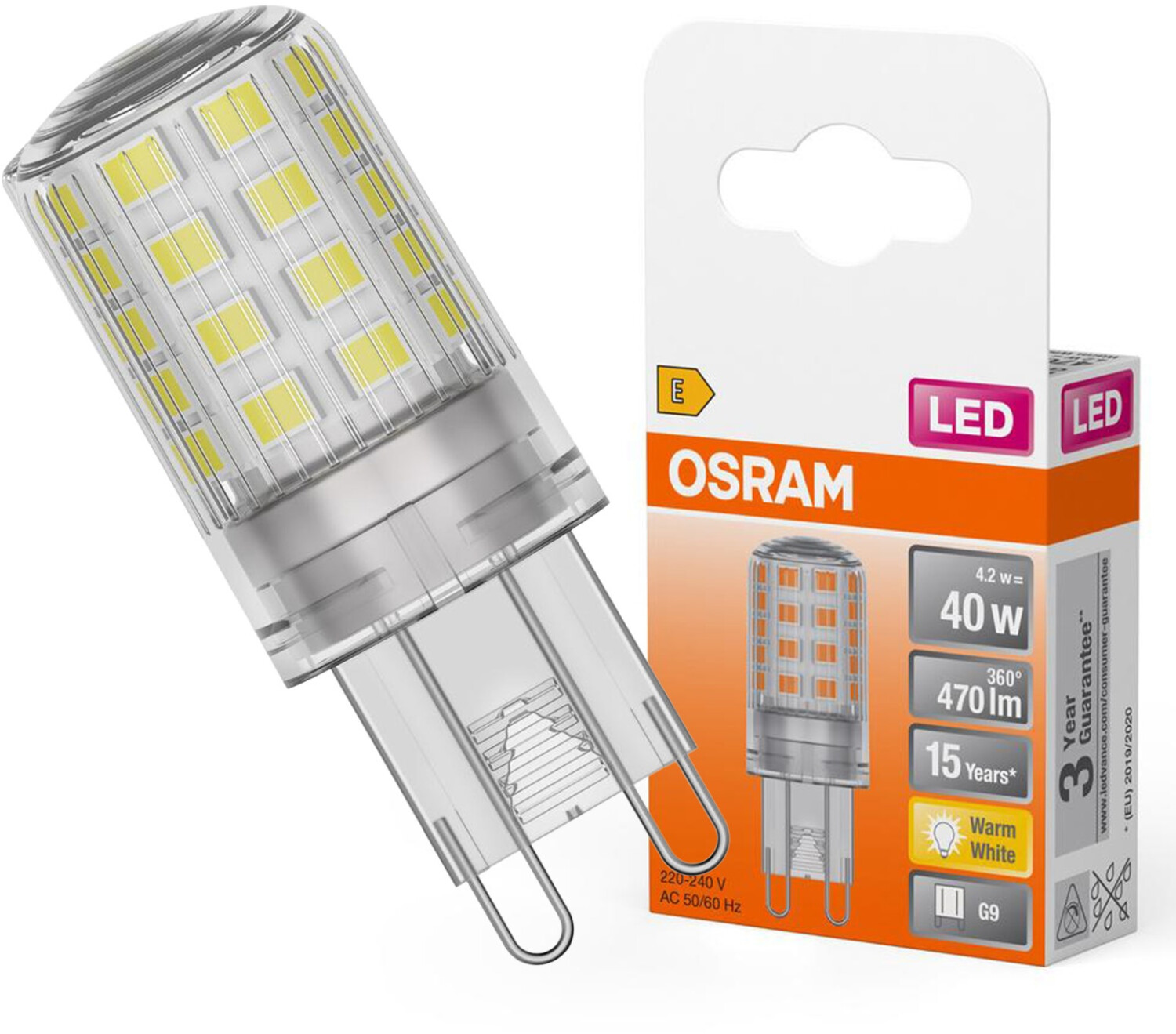 Osram LED G9 4,2W/470lm 2700K 1er Pack grau (AC32126) ab 4,53 € (Mai 2025 Preise ...