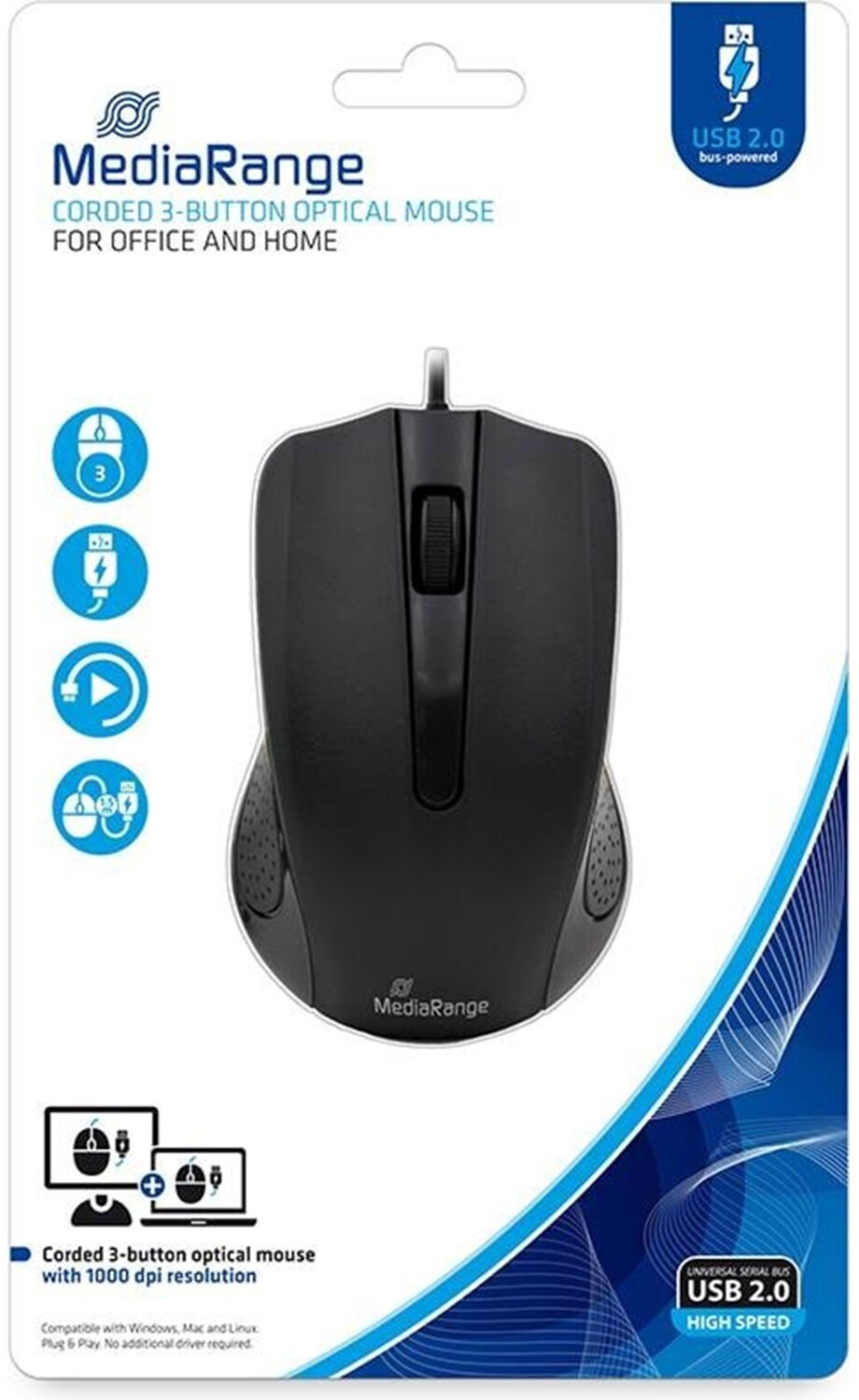 MediaRange Mouse MR OS210 au meilleur prix sur idealo.fr