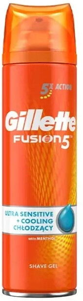 Gillette Fusion 5 Ultra Sensitive + Cooling Rasiergel (200ml) ab 6,10 ...
