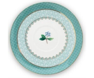 PiP Studio Blushing Birds Cappuccino-Tasse mit Untertasse 280 ml Blue ...