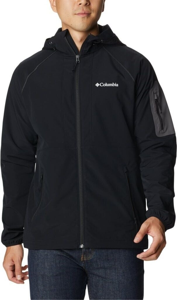 Columbia Men's Tall Heights Hooded Softshell Jacket (1975591) black ab ...