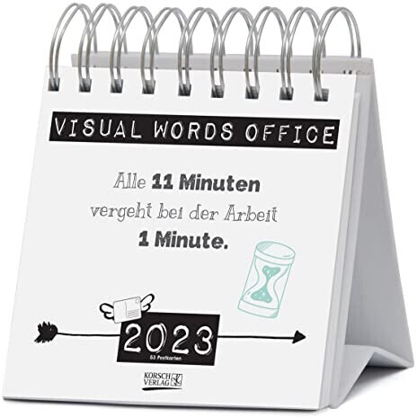 Korsch Verlag Visual Words Office 2023: Aufstellbarer TypoArt ...