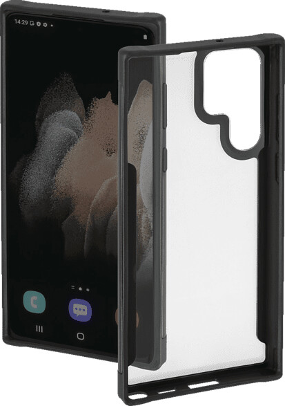 Hama Metallic Frame Backcover Samsung Galaxy S22 Ultra (5G) Transparent ...