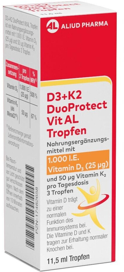 Aliud D3+ K2 DuoProtect Vit AL 1.000 I.E. Tropfen (11,5ml) ab 6,89 ...