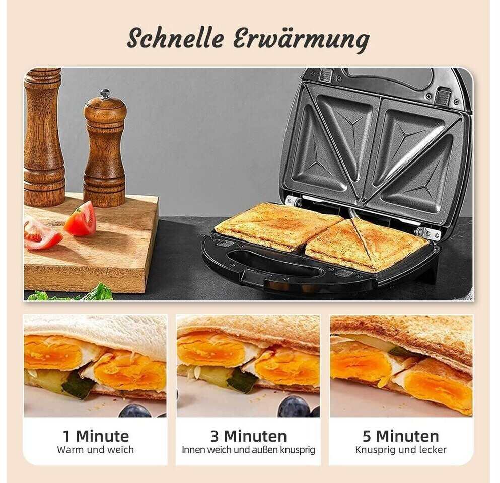 Daynee 3-in-1-Sandwichmaker ab 39,99 € | Preisvergleich bei idealo.de