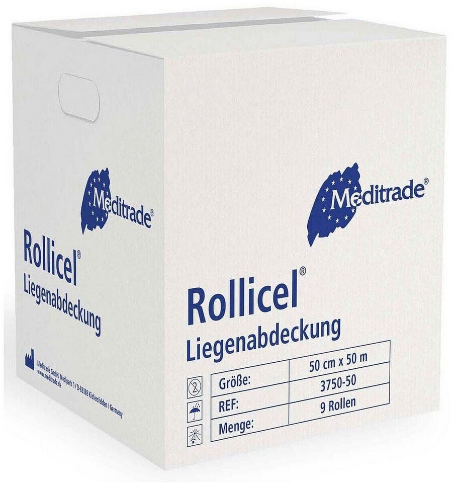 Meditrade Ärztekrepp 50 cm x 50 m Perforation 36 cm 1 Rolle ab 4,30 ...