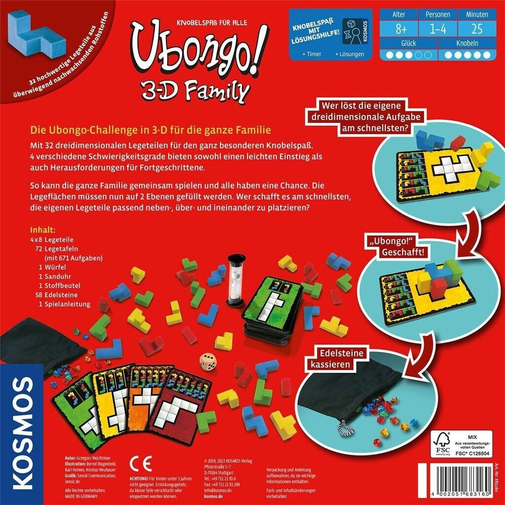 Ubongo 3-D Family (68316) ab 22,99 € | Preisvergleich bei idealo.de