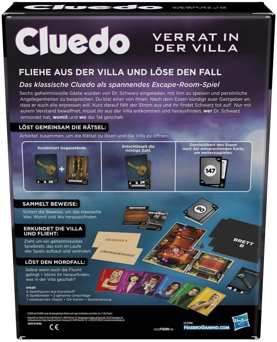 Cluedo Verrat in der Villa (DE) ab 13,99 € | Preisvergleich bei idealo.de