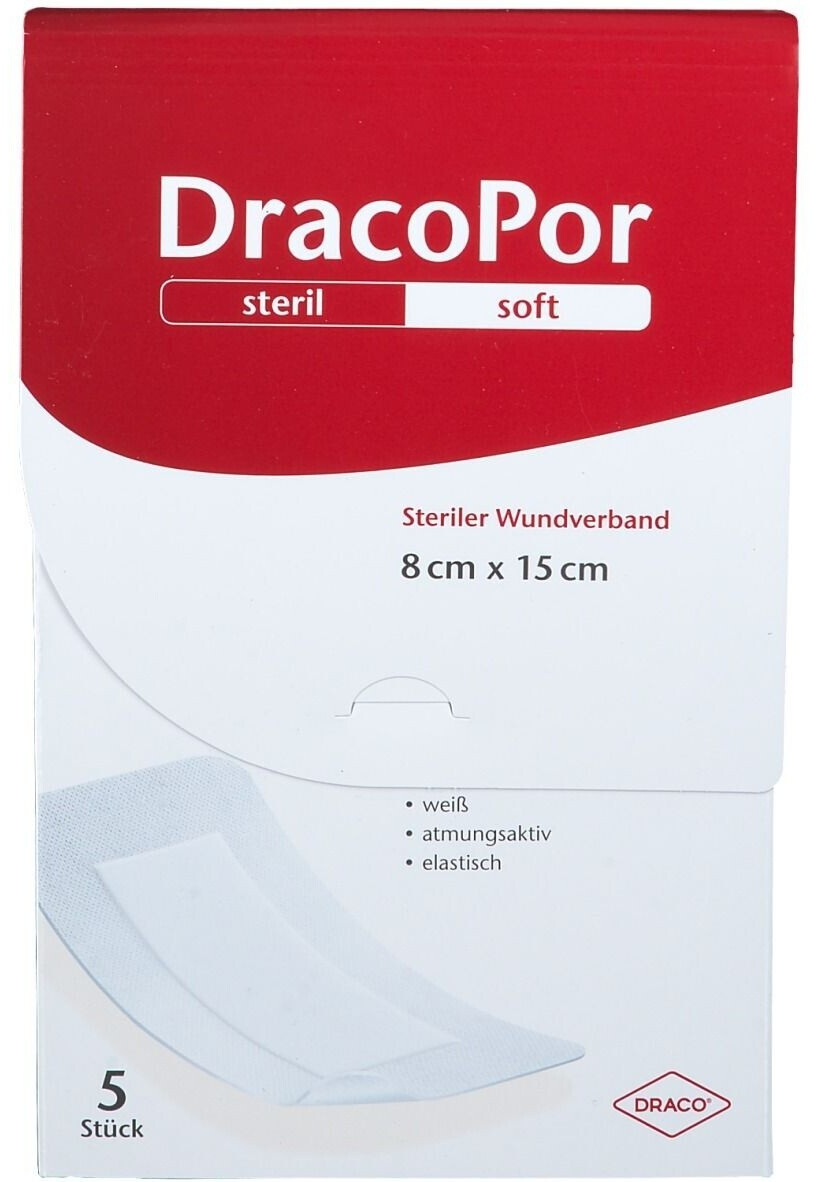 Dräco Wundverband steril 8x15cm (5 Stk.) ab 6,65 € | Preisvergleich bei ...