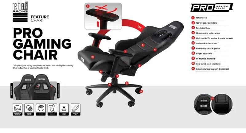 Next Level Racing Pro Gaming Chair Leather Edition ab 266,50 ...