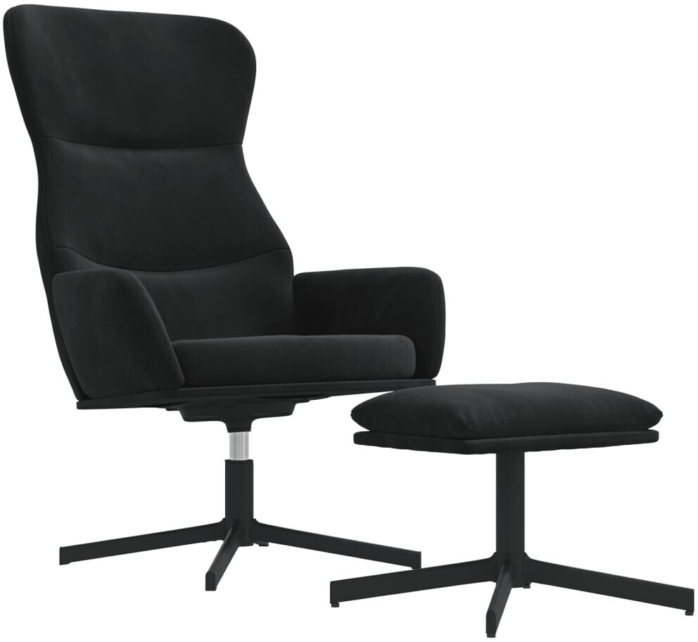 vidaXL TV Sessel mit Hocker Samt 94 cm (3097490) schwarz ab 110,99 ...