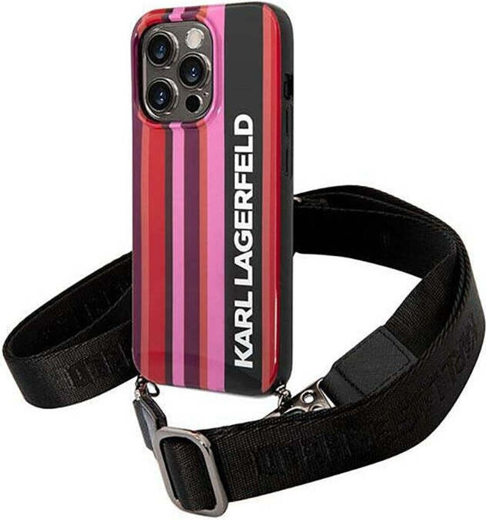 Karl Lagerfeld Handy-Case Color Stripes Strap for iPhone 14 Pro ...