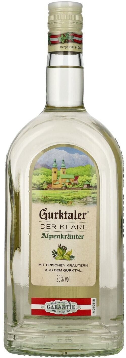 Gurktaler Alpenkräuter Der Klare 1l 25% ab 24,59 € | Preisvergleich bei ...