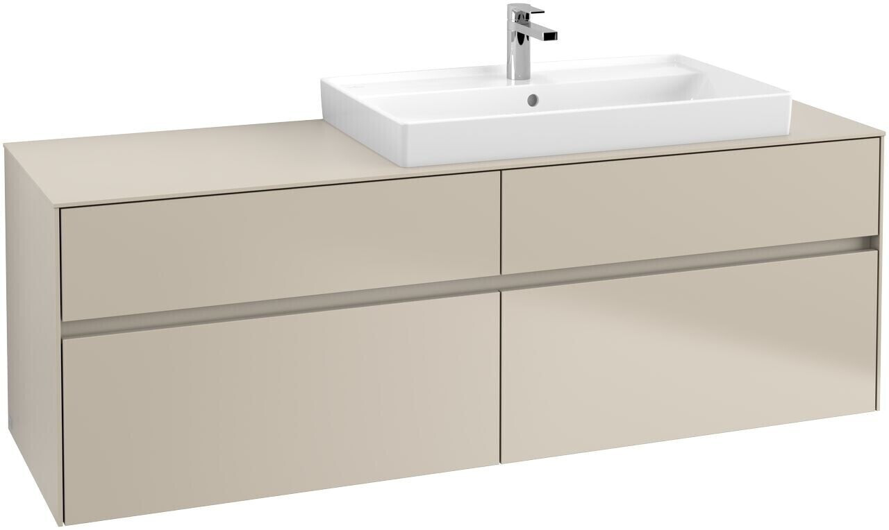 Villeroy & Boch Collaro Unterschrank 160 x 54,8cm 4 Auszüge soft grey ...