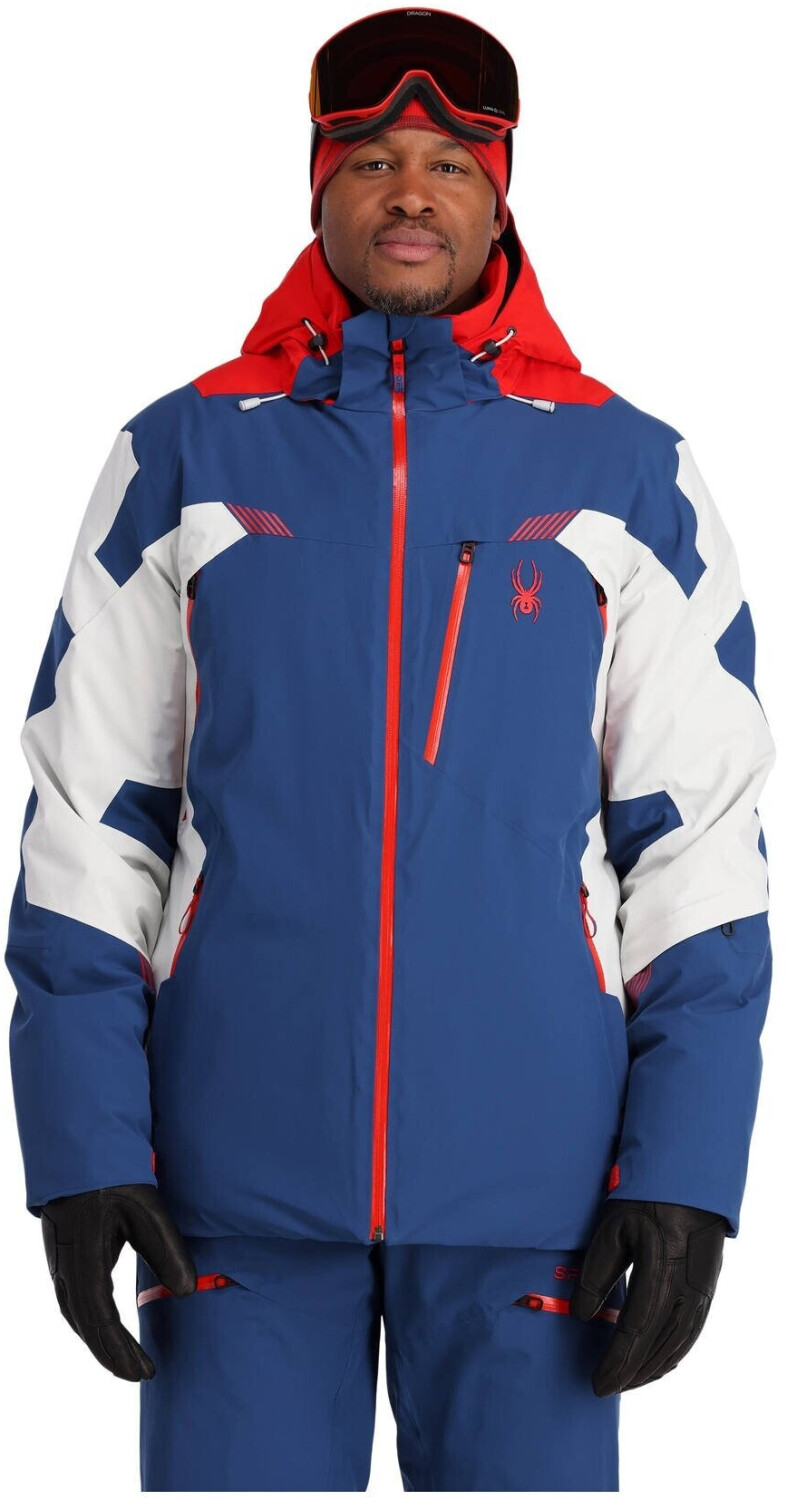 Spyder Mens Leader Insulated Jacket abyss blue/volcano red ab 499,00 ...