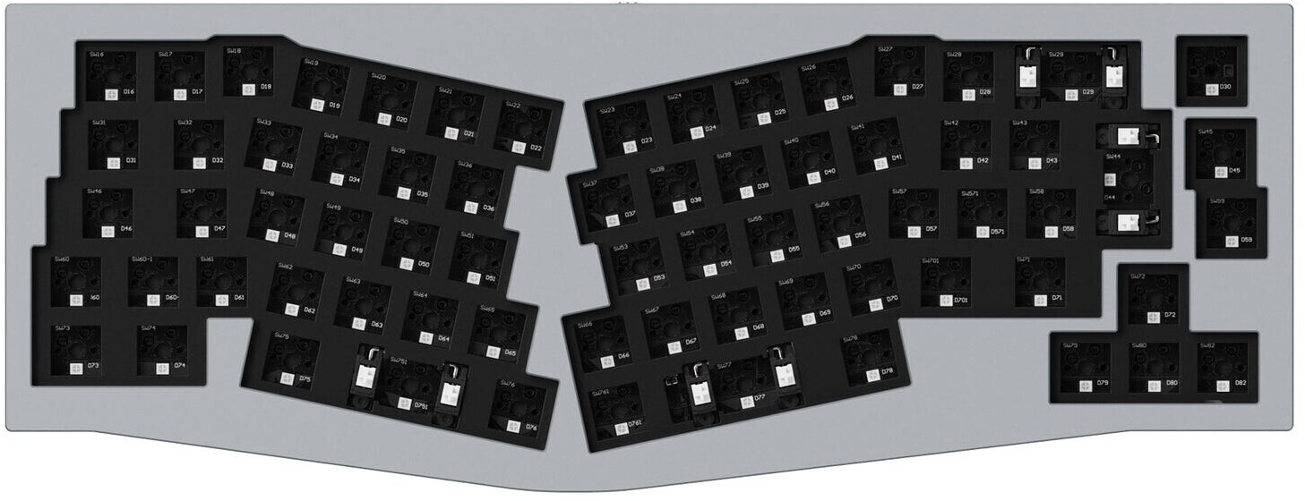 Keychron Q8 Barebone ISO Silver Grey ab 189,90 € | Preisvergleich bei ...