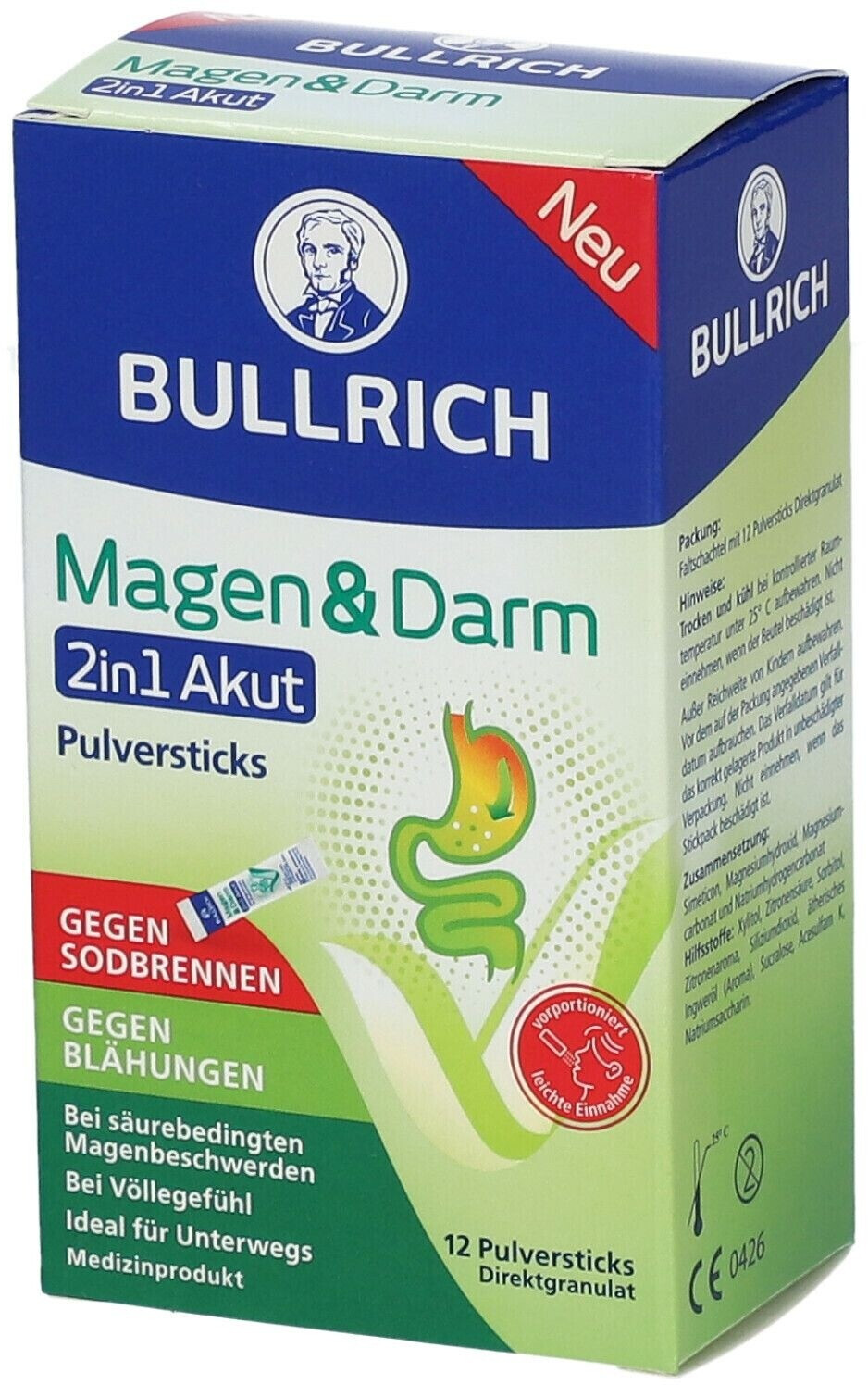Bullrich Magen & Darm 2in1 Akut Pulversticks (12 Stk.) ab 3,80 ...