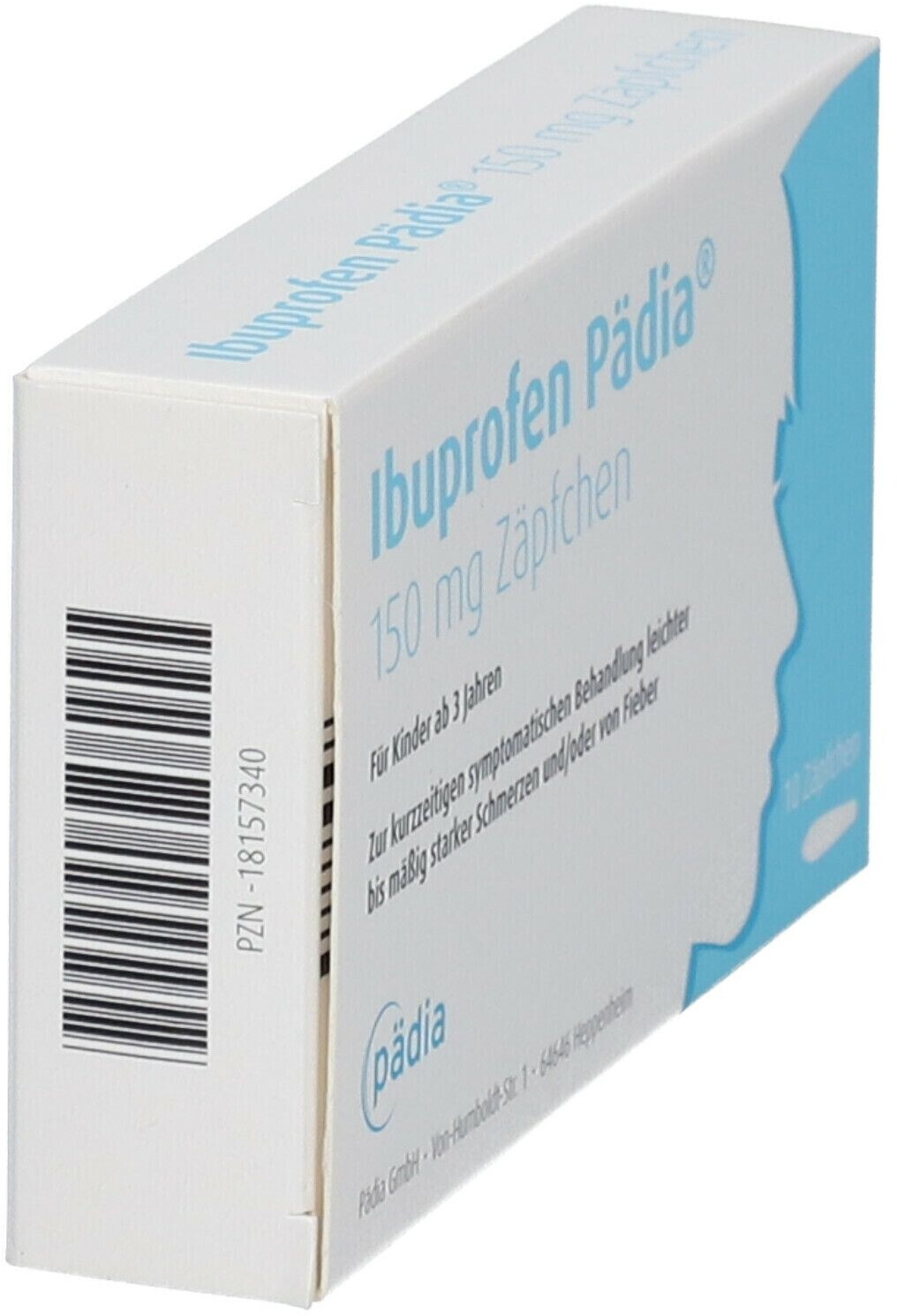 Ibuprofen Pädia 150mg Zäpfchen (10 Stk.) ab 4,07 € | Preisvergleich bei ...