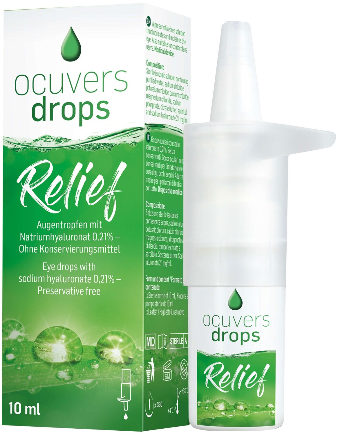 Ocuvers Drops Relief Augentropfen (10ml) ab 8,13 € | Preisvergleich bei ...