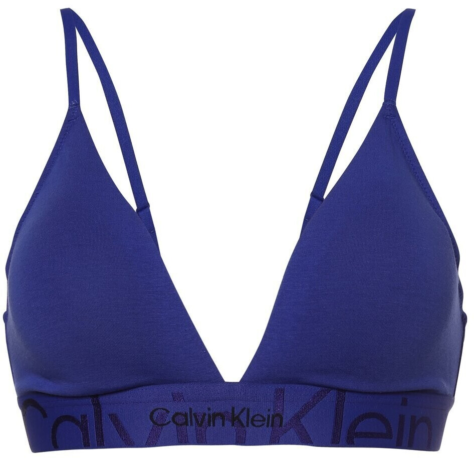 Calvin Klein Triangle Bra Light Lined (000QF6990E) blue ab 30,00 ...