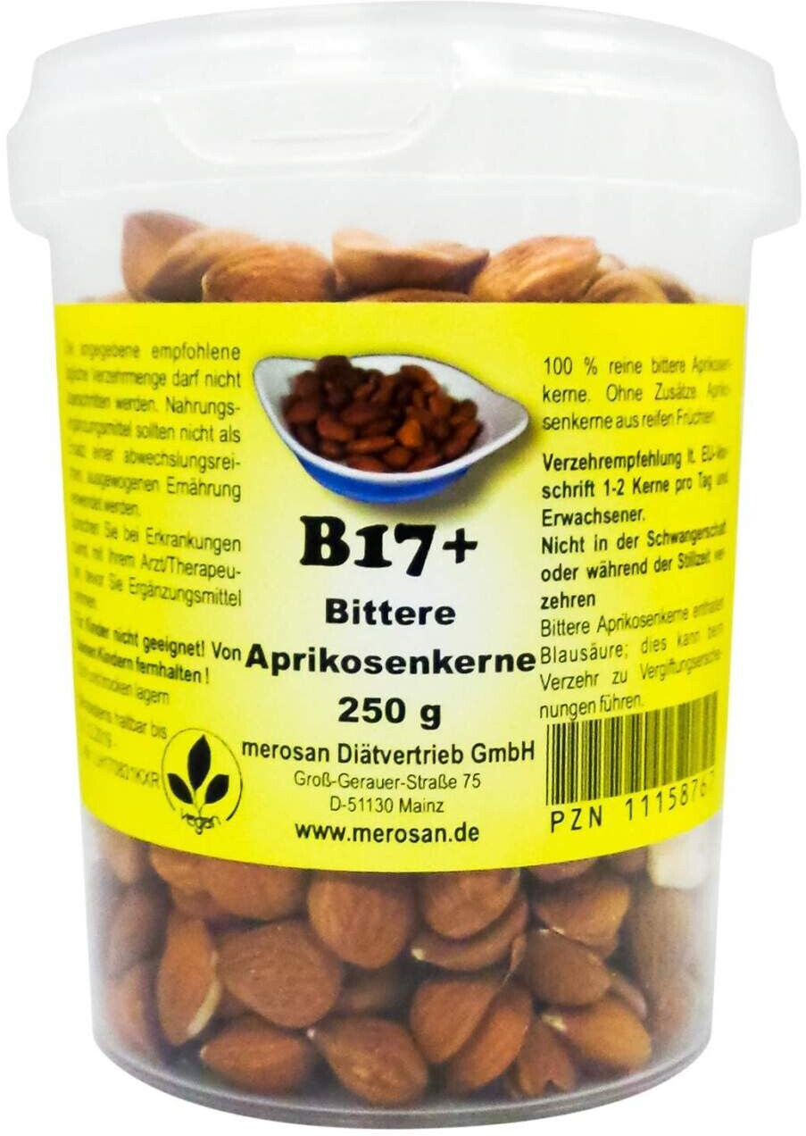 Merosan Aprikosenkerne bitter (250g) ab 9,41 € | Preisvergleich bei ...