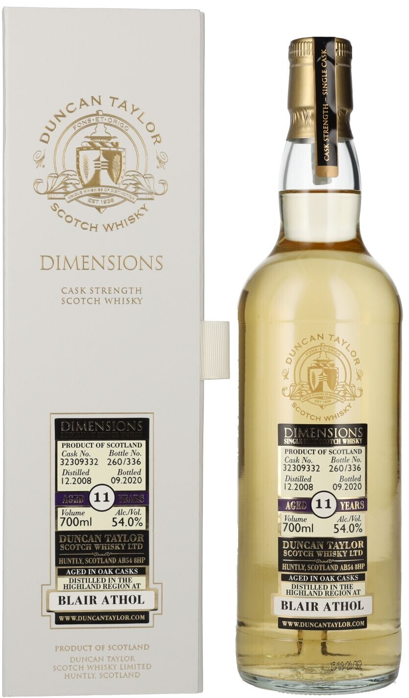 Duncan Taylor 11 Jahre Dimensions Blair Athol 2008/2020 Cask Strength ...
