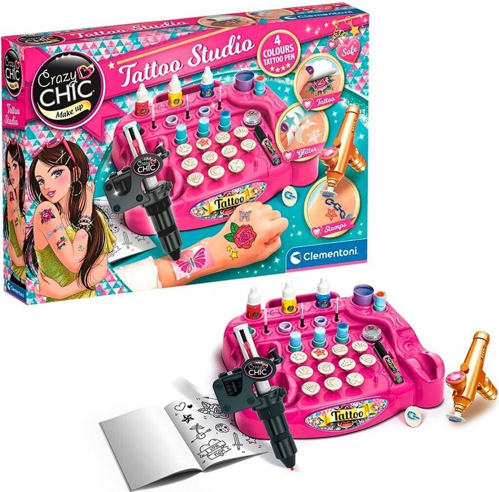 Soldes Clementoni Crazy Chic Beauty Salon de tatouage au meilleur prix sur idealo.fr