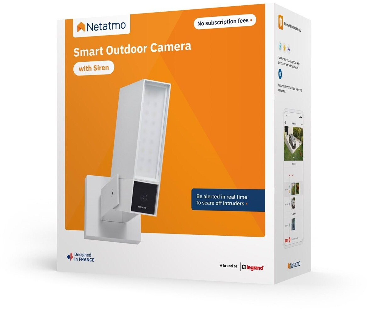Netatmo Caméra d'extérieur intelligente NOC-S-W-DE au meilleur prix sur ...