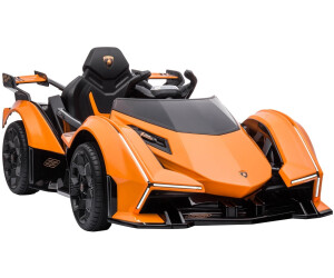 HomCom Children electric car with light and sound functions orange ...