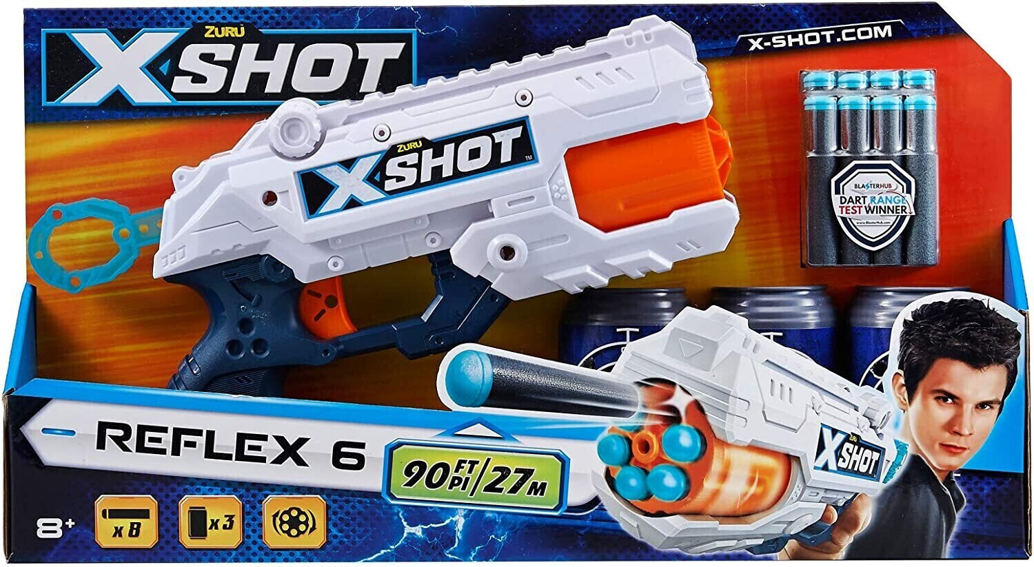 Xshot Reflex 6 8 fléchettes au meilleur prix sur idealo.fr