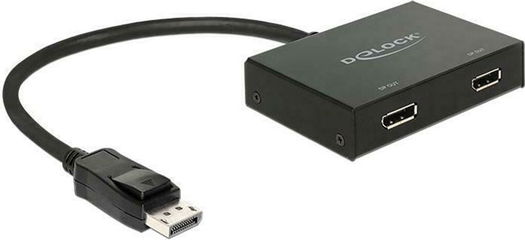 DeLock DisplayPort 1.2 Splitter 1 x DisplayPort in > 2 x DisplayPort ...