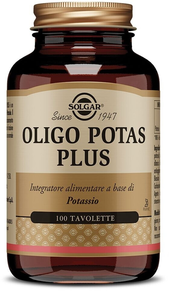 Solgar Oligo Potas Plus (100 cpr) a € 12,94 (oggi) | Migliori prezzi e ...