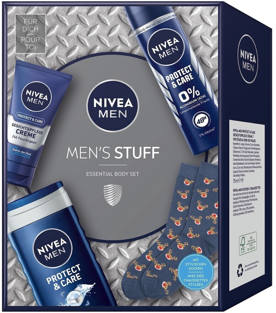 Nivea Men's Stuff Essiential Body Set (4pcs.) ab 11,43 ...