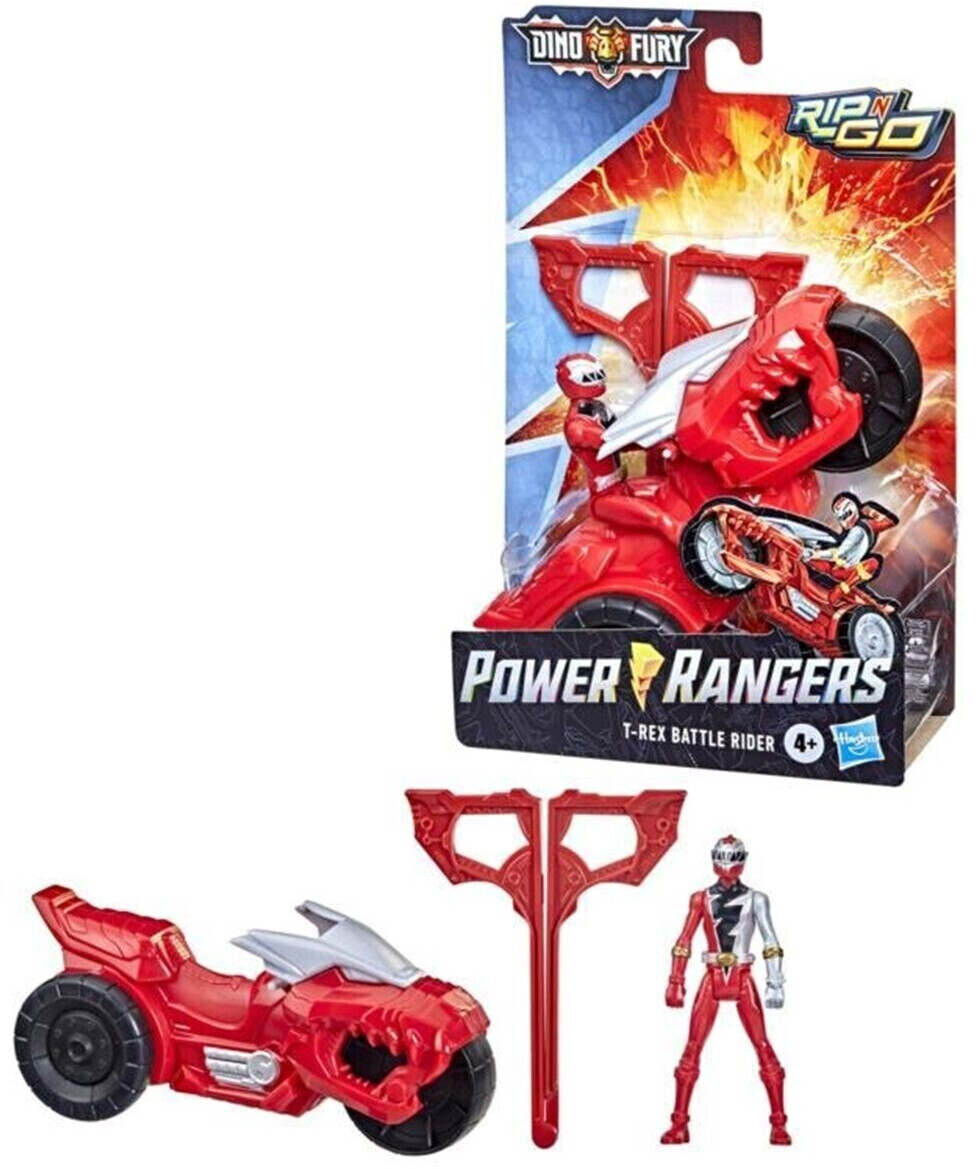 Hasbro Power Rangers Rip N Go T-Rex Battle Bike and Dino Fury Red ...
