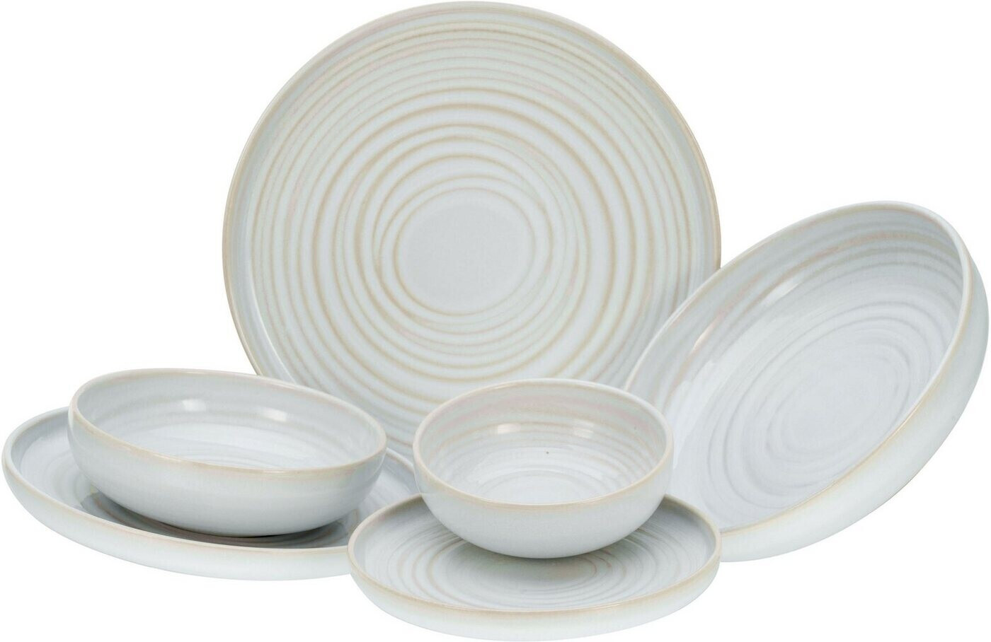 CreaTable Tafelservice Uno White Lava Stone (12-tlg.) ab € 62,90 ...