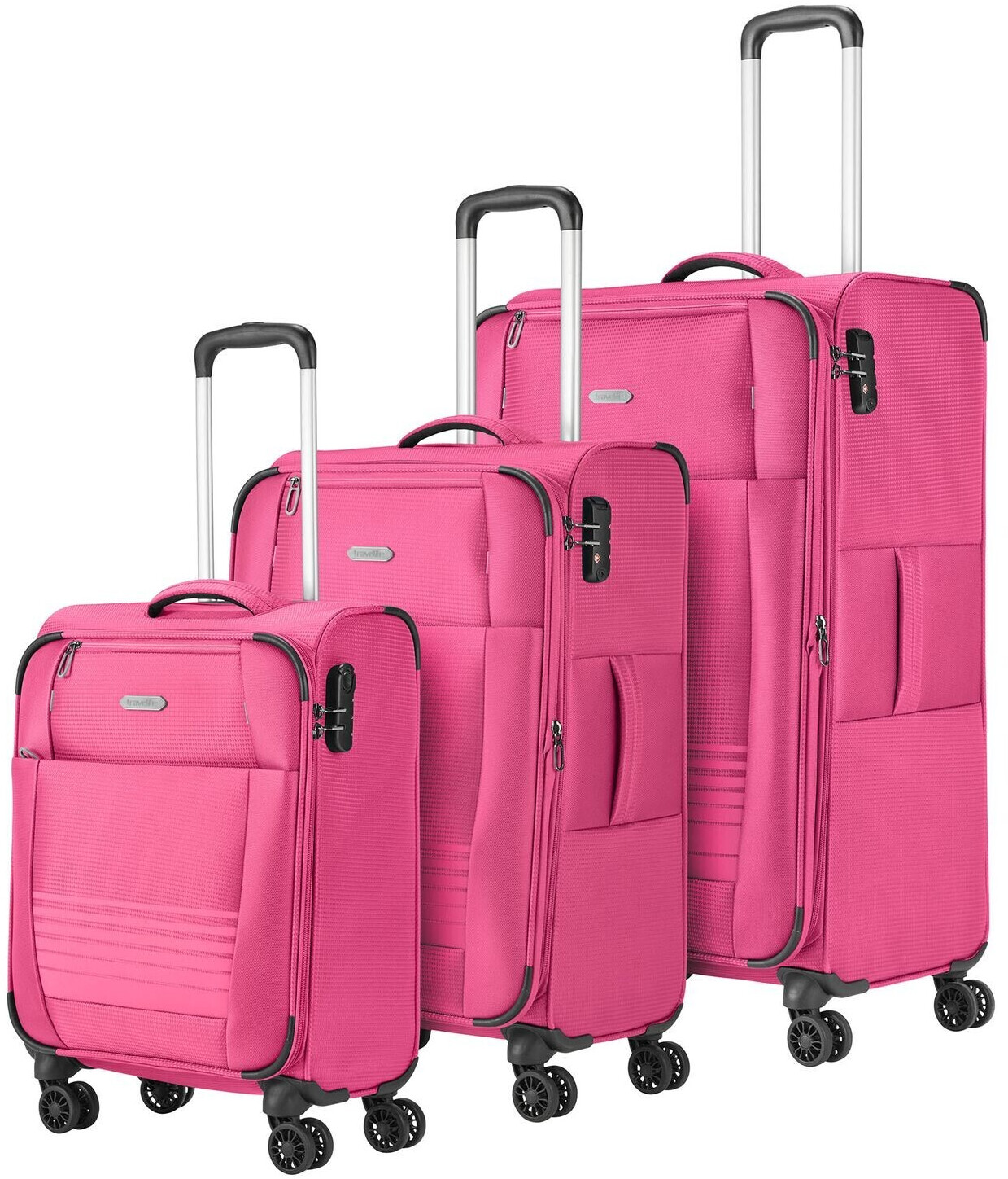 Travelite Seaside 4-Rollen-Trolley Set 55/66/77 cm berry ab 209,95 ...