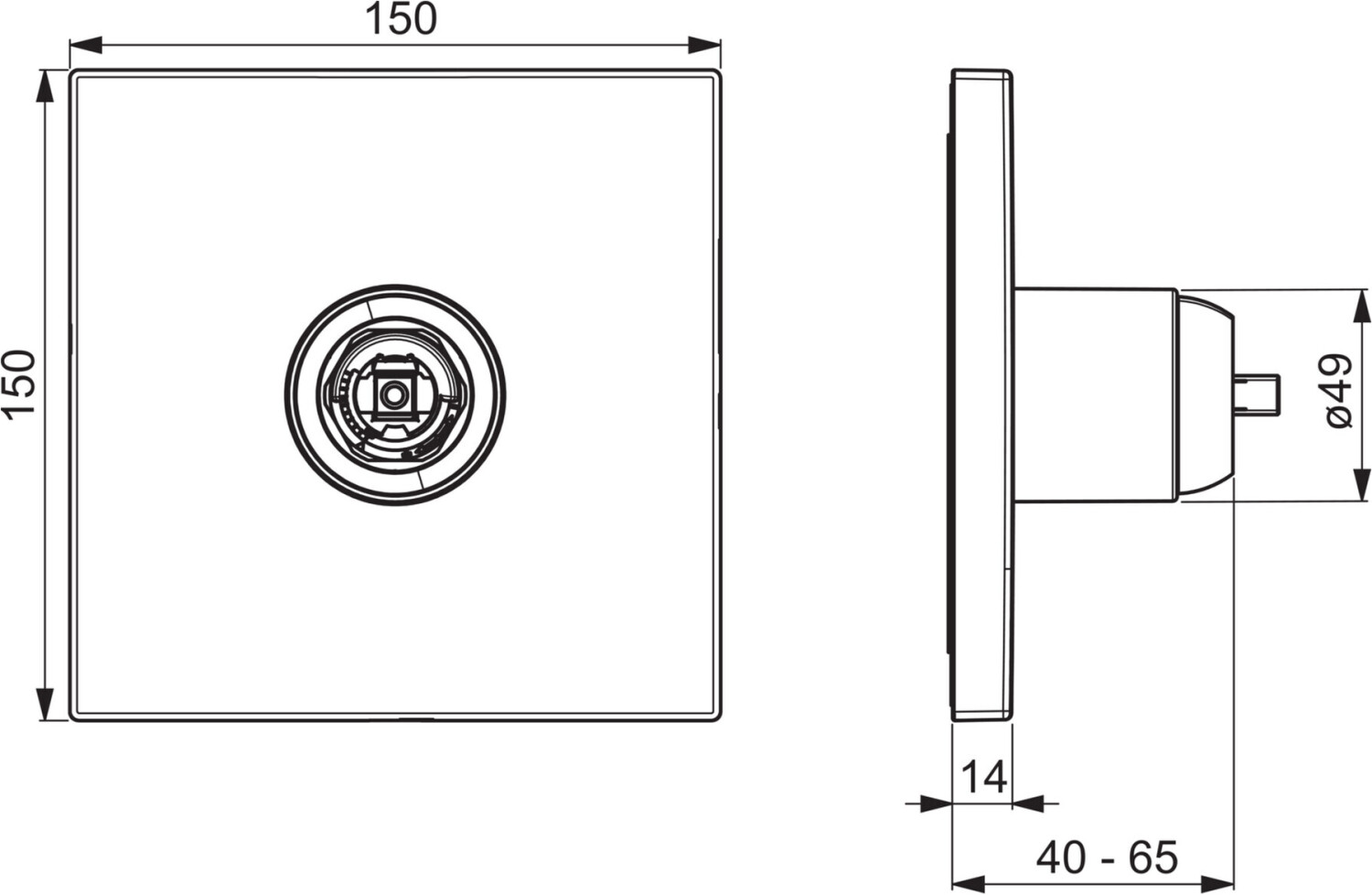 Hansa HansaVarox Pro Fertigset für Brause-Batterie chrom (40559173) ab ...
