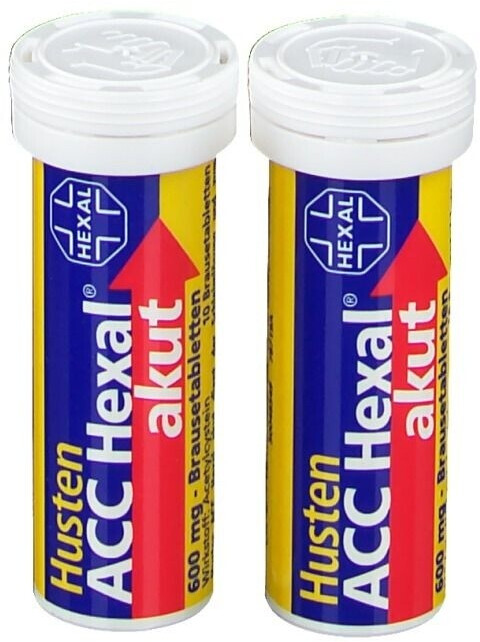 Husten Acc Hexal akut 600mg Brausetabletten ab € 9,95 | Preisvergleich ...
