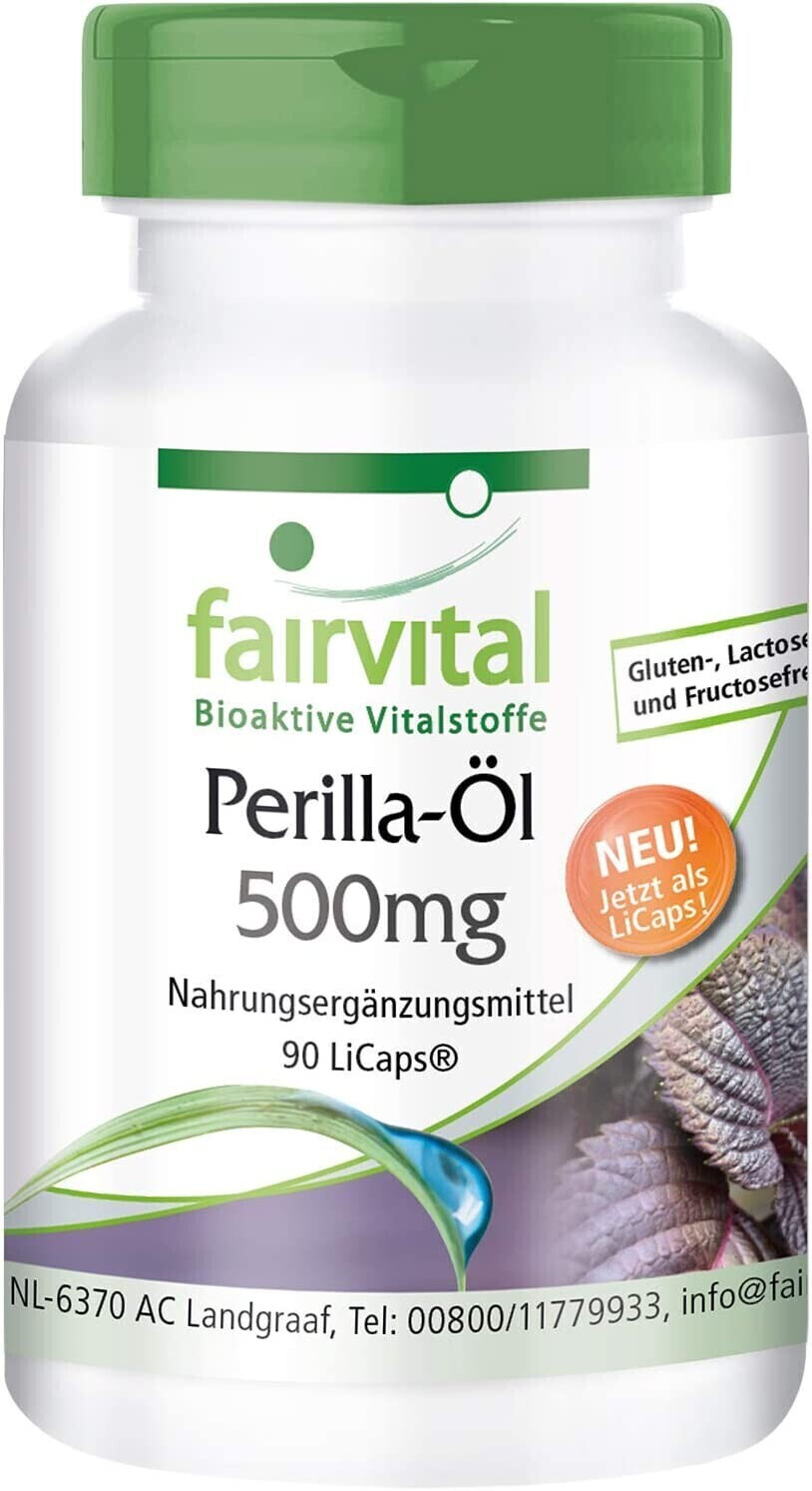 Fairvital Perilla-Öl 500mg Kapseln (90 Stk.) ab 14,95 ...