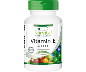 Fairvital Vitamin E 400 I.E. Weichkapseln (500 Stk.) ab 55,55 ...