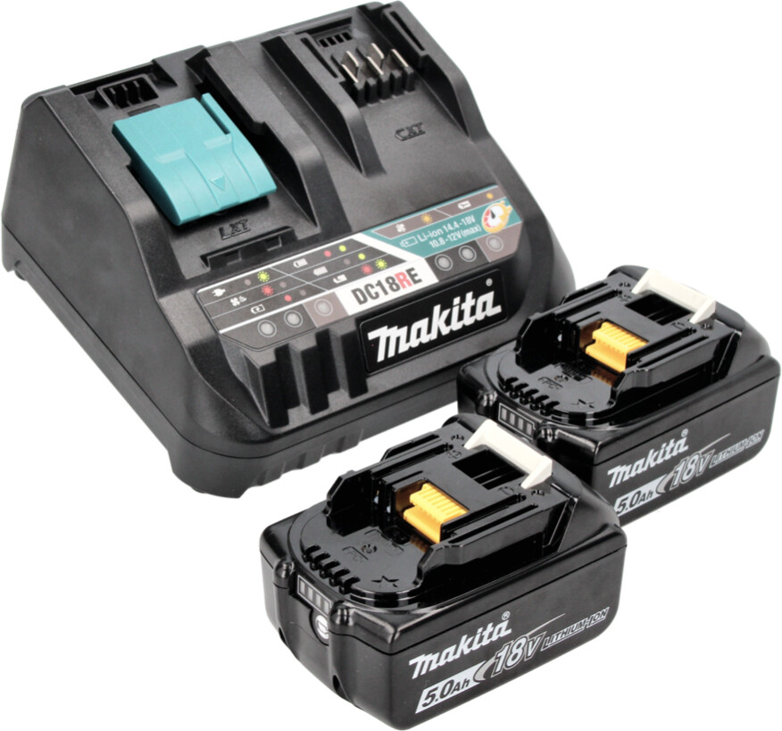 Makita Power Source Kit 18V (2x BL 1850 5,0 Ah + DC18RE) ab 207,65 € | Preisvergleich bei idealo.de