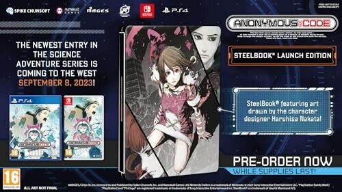 Anonymous;Code: Steelbook Launch Edition (Switch) a € 36,99 (oggi) | Migliori prezzi e offerte ...