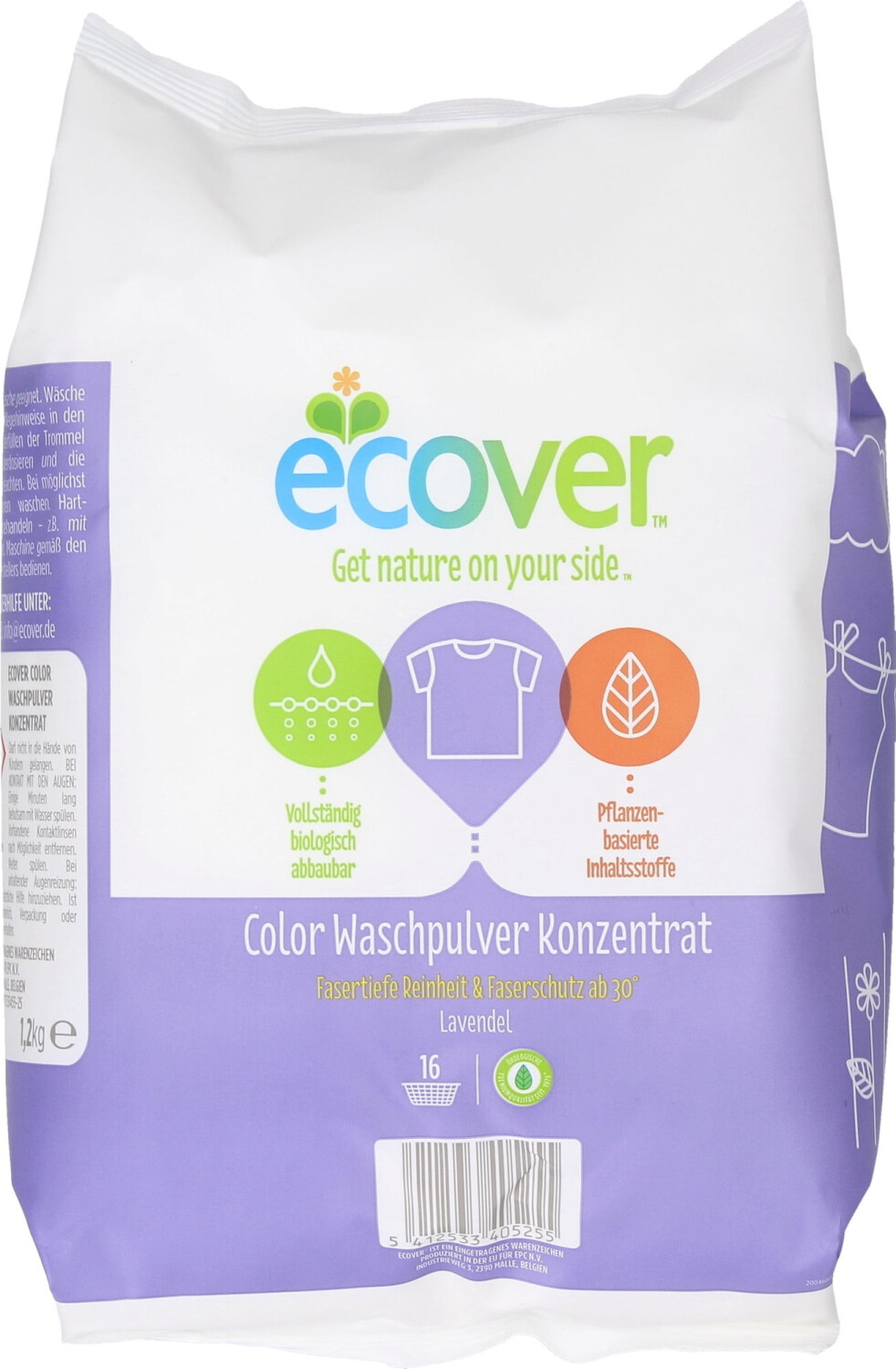 Ecover Colorwaschmittel Pulver Lavendel Ab € 15 39 Preisvergleich Bei