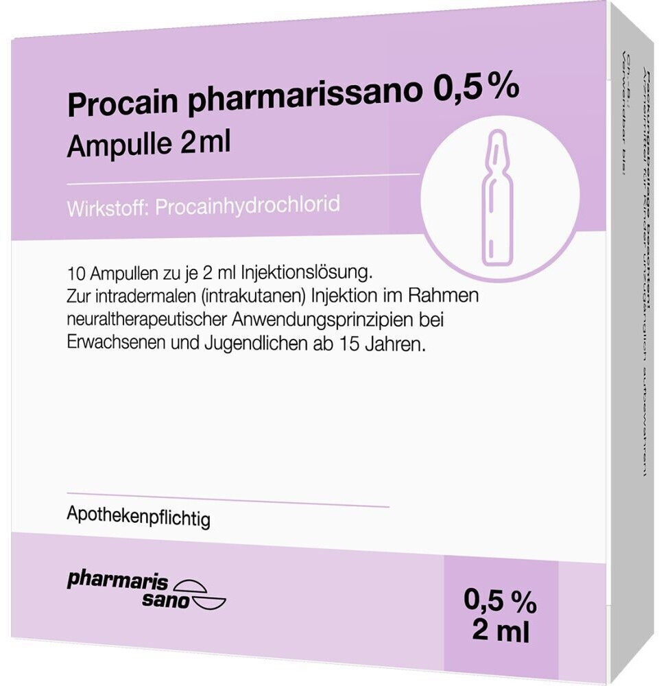 Procain 0.5% Injektionslösung Ampulle (10x2ml) ab 5,26 ...