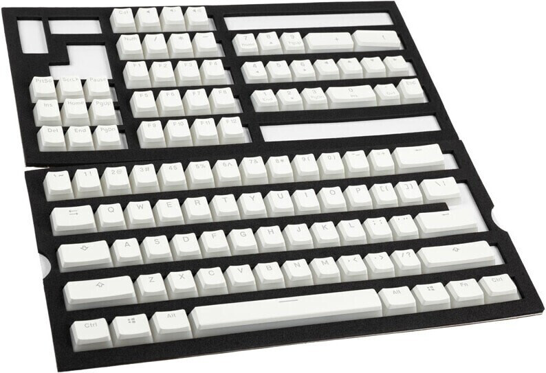 Ducky Pudding PBT Double-Shot Keycap Set, weiß - ANSI Layout (US) ab € ...