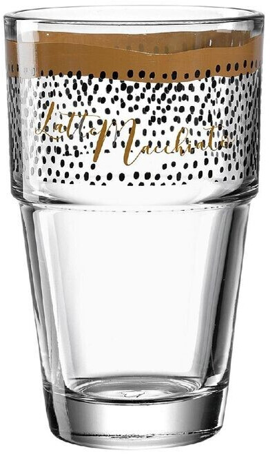 Leonardo 043470 Solo Latte Macchiato Becher mit Motiv, Glas, 410 ml ...