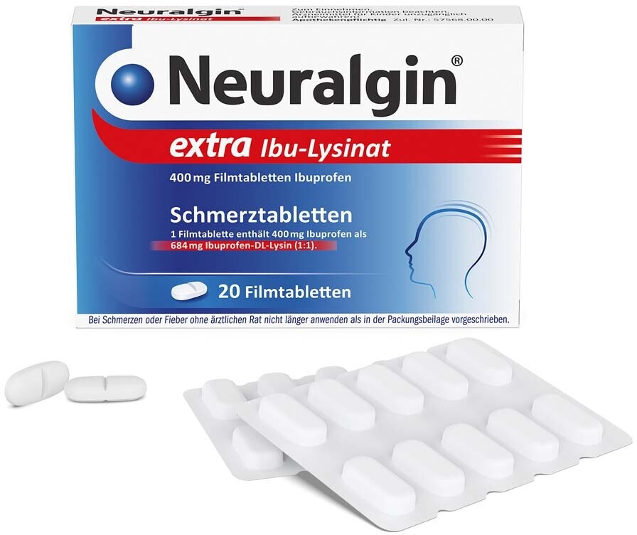 Neuralgin extra Ibu Lysinat Filmtabletten ab 5,88 € (August 2023 Preise ...