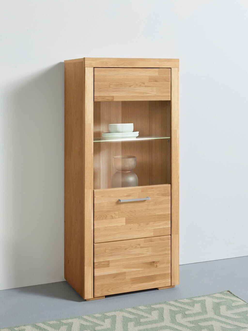 Woltra Vitrine WOLTRA Falco Schränke Gr. B/H/T: 55 cm x 125 cm x 35 cm ...